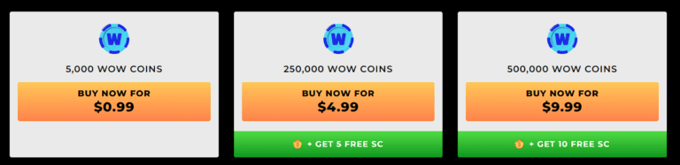 WOW Vegas Social Casino Review | 5000 WOW Coins Bonus!